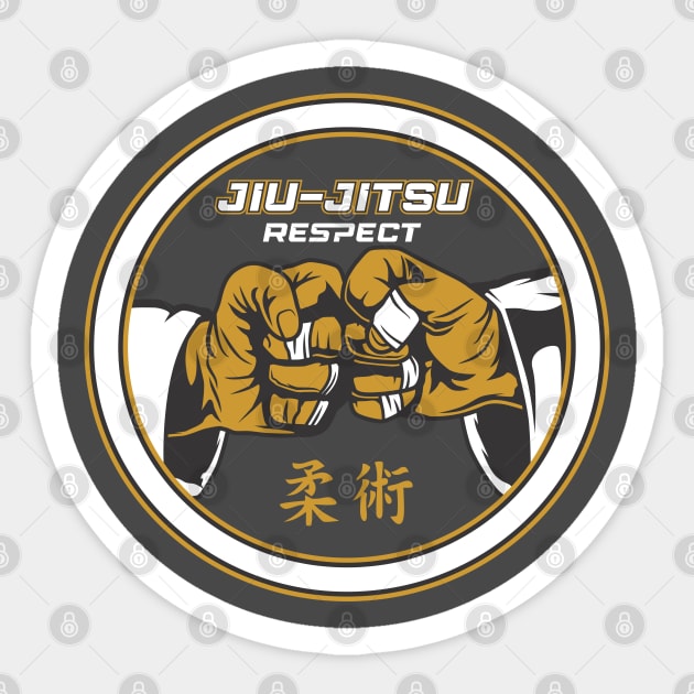 JIU JITSU RESPECT LOGO - Jiu Jitsu - Sticker | TeePublic